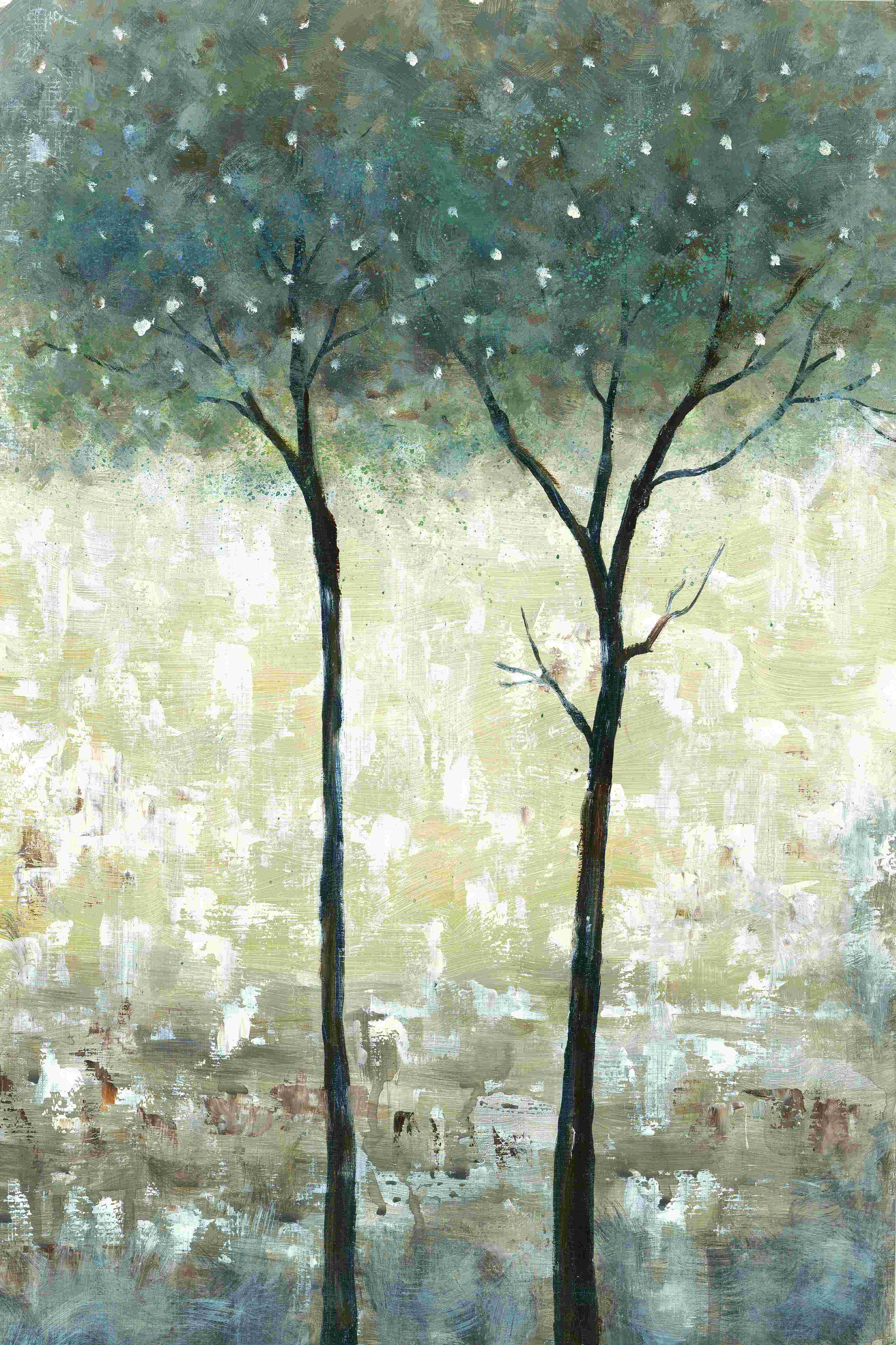 Winston Porter Painted Transitional Neutral Trees - Wayfair Canada