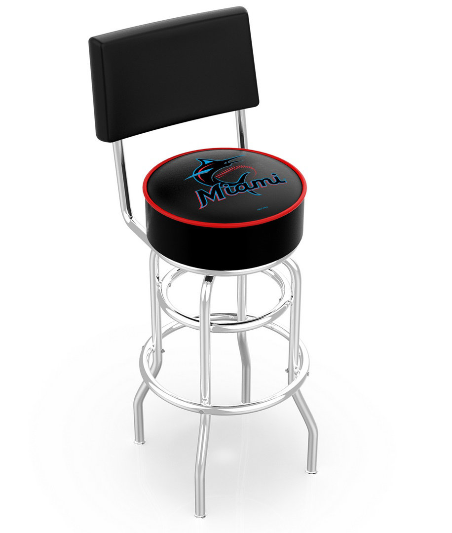 Holland Bar Stool L7C4 Miami Marlins Swivel Bar Stool | Wayfair
