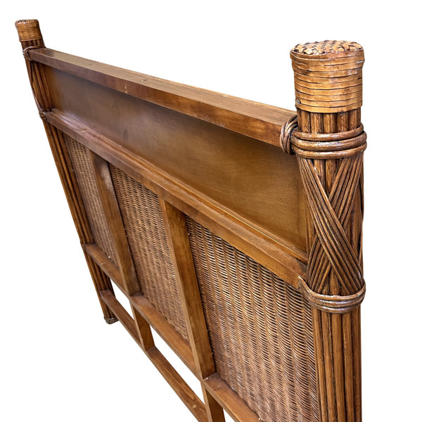 Bay Isle Home™ Woodlake Wicker/Rattan Panel Headboard & Reviews | Wayfair
