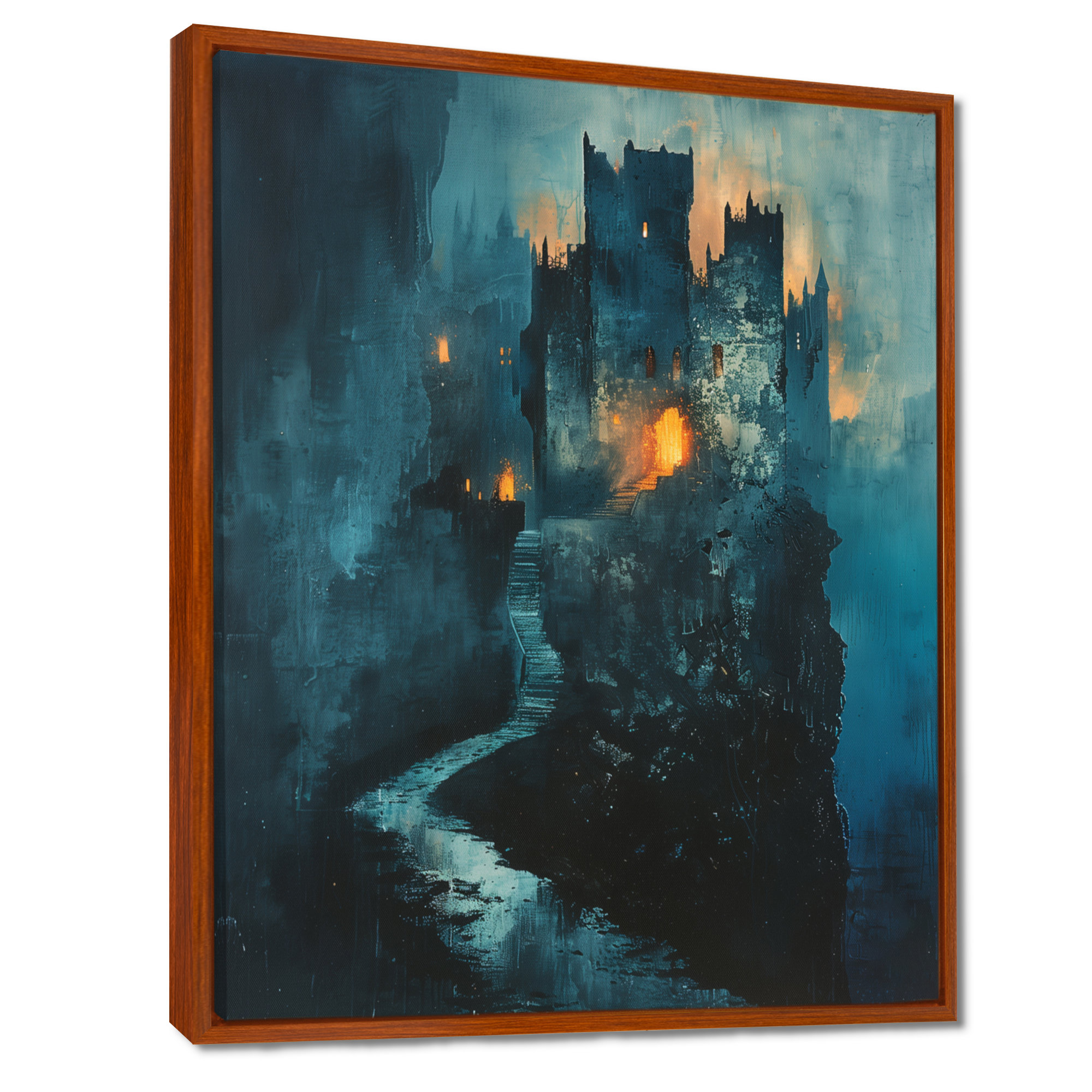 Winston Porter Blue Yellow Winter Vampire Castle Of Horror - Castles ...