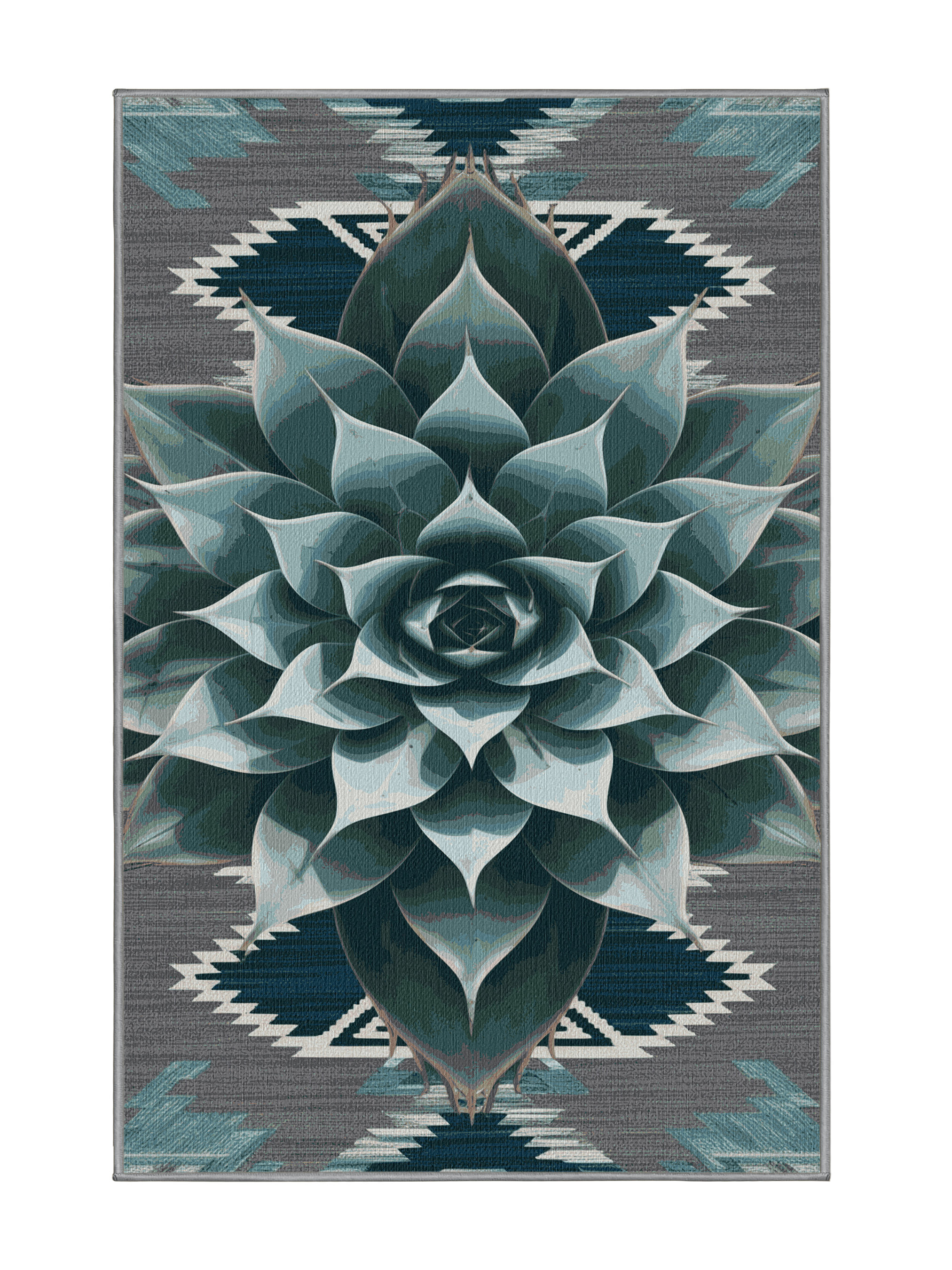 Dakota Fields Washable Agave Plant Southwestern Area Rug | Wayfair