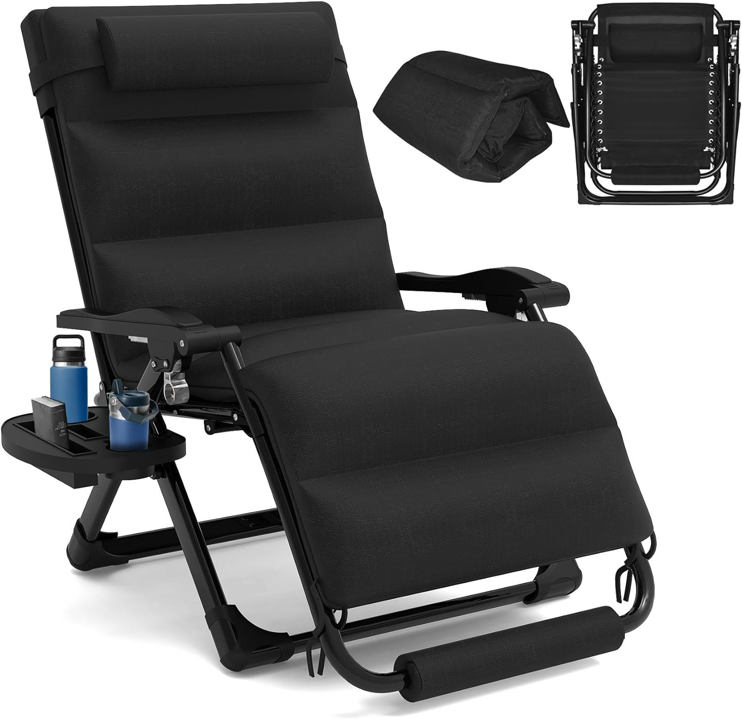 Arlmont & Co. Chaises surdimensionnées zéro gravité Rovit, fauteuil inclinable zéro gravité ...