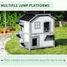 Tucker Murphy Pet™ Elliana 2-story Cat House Outdoor, Weatherproof ...