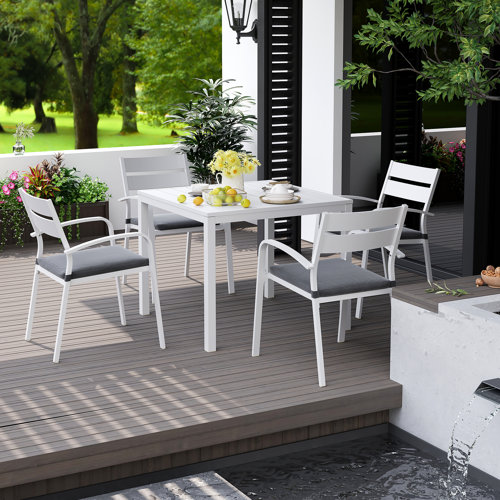 Wayfair | White Patio Dining Sets You'll Love in 2023