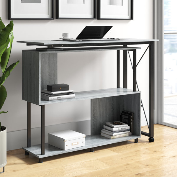 Safco Products Mood™ Standing Height Desk with Rotating Work Surface ...