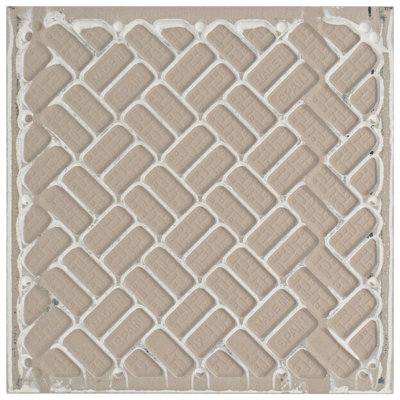Merola Tile Evoque Arte Carthusian 10" x 10" Porcelain Patterned Wall ...