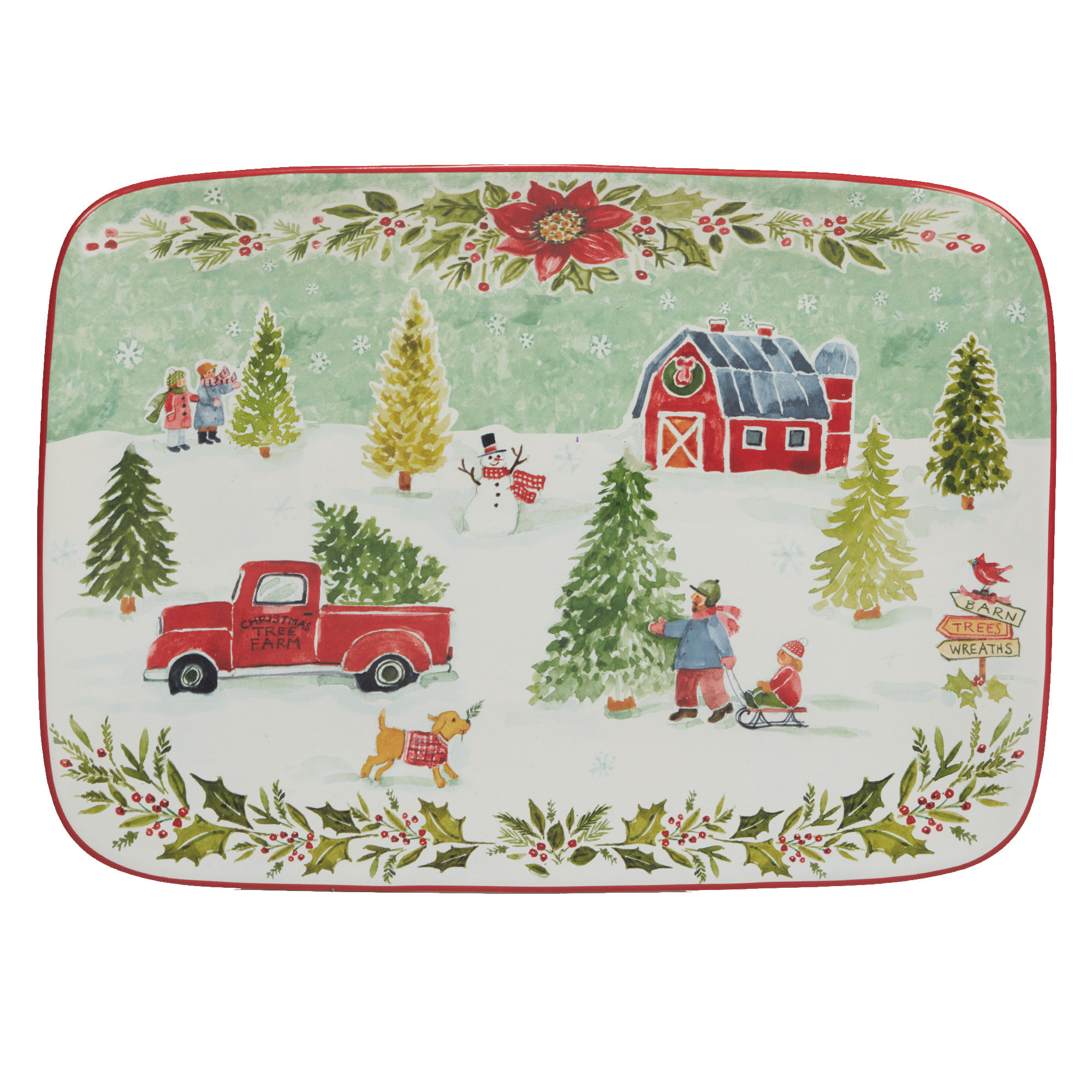 Certified International Joy of Christmas Rectangular Platter 14" x 10 ...