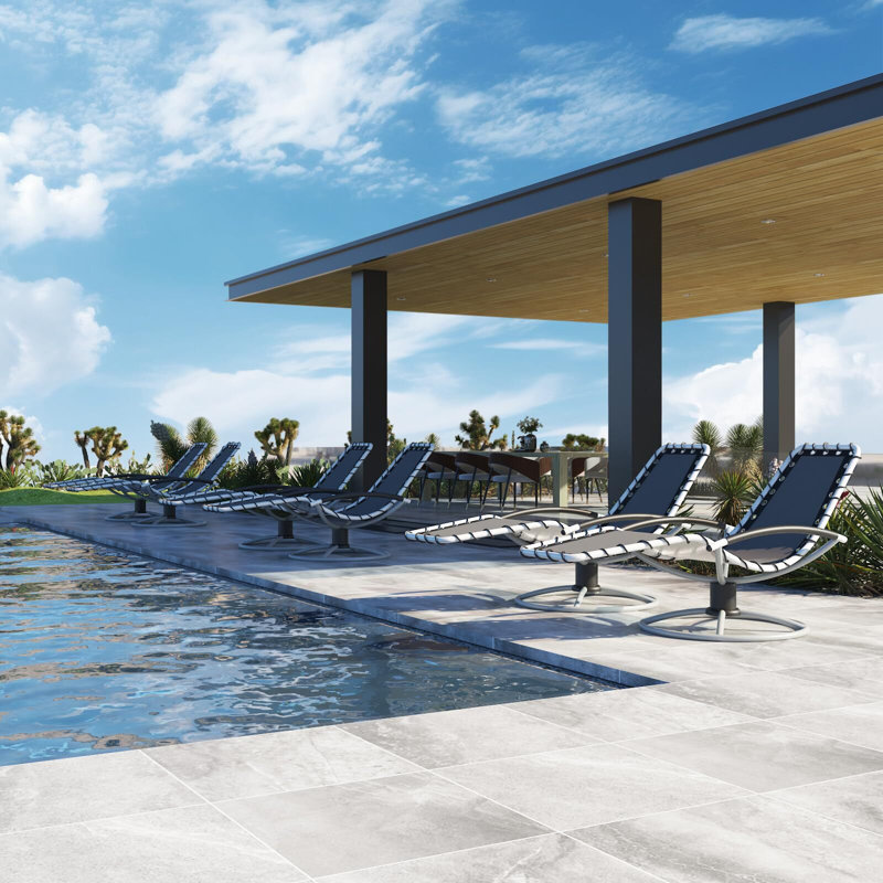 Arlmont & Co. Outdoor Pool Reclining Backrest Lounge Chair | Wayfair