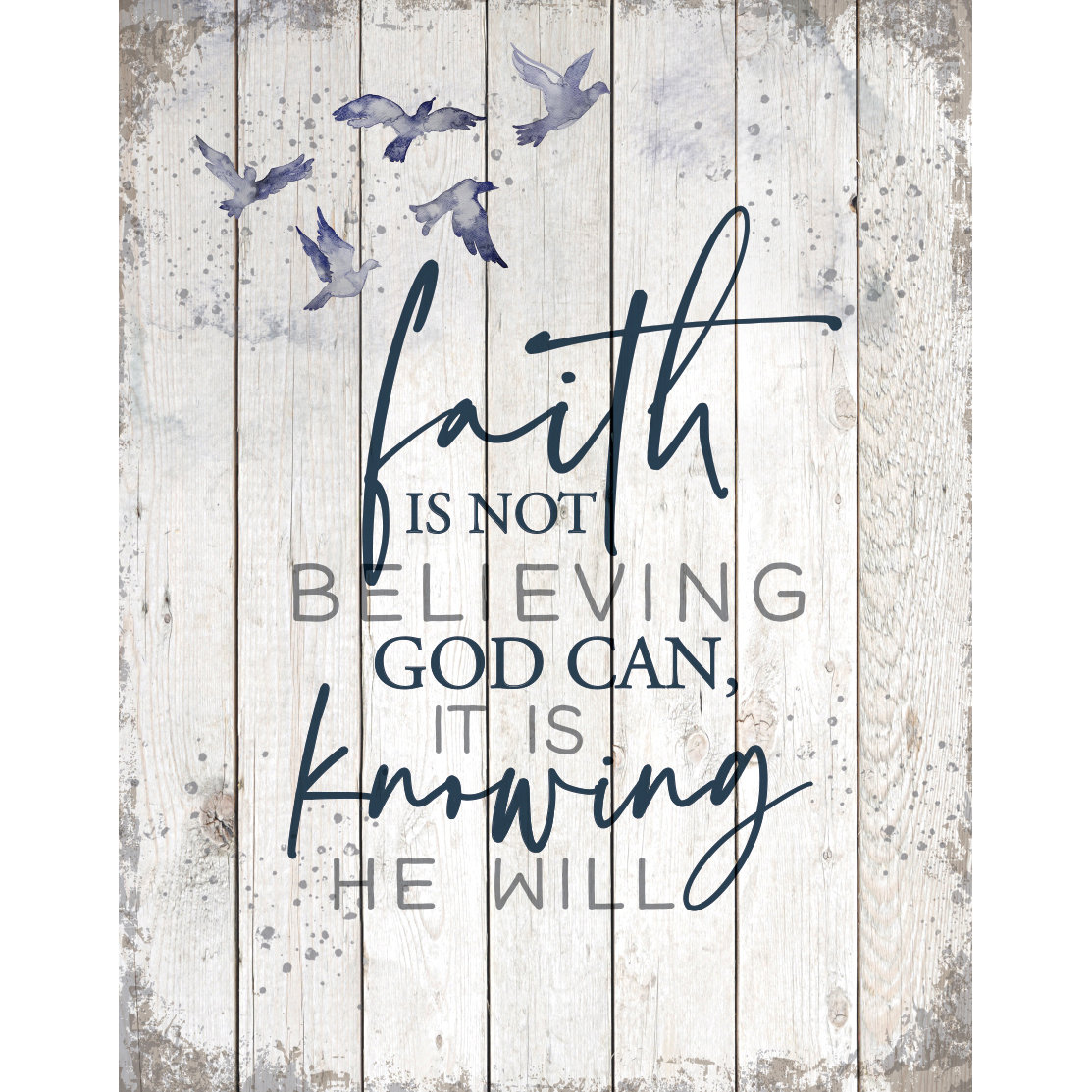 Trinx Faith Plaque Wall Décor | Wayfair