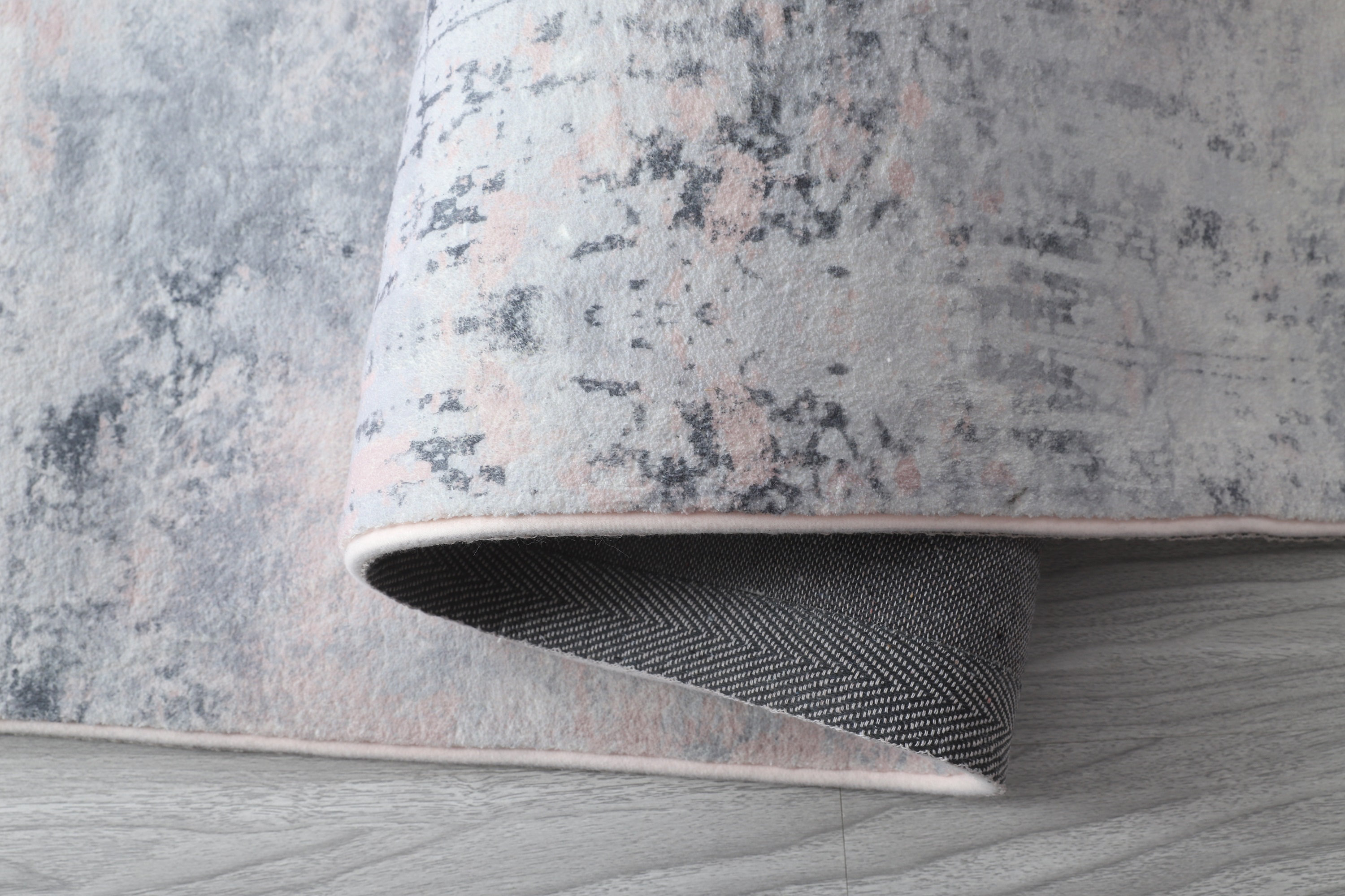 17 Stories Pink/Gray Area Rug | Wayfair