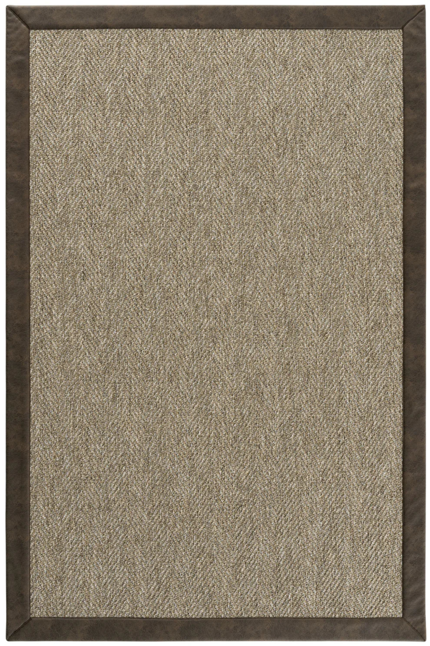 Rugpera Leona Leather Medusa Border Sisal Carpet | Wayfair