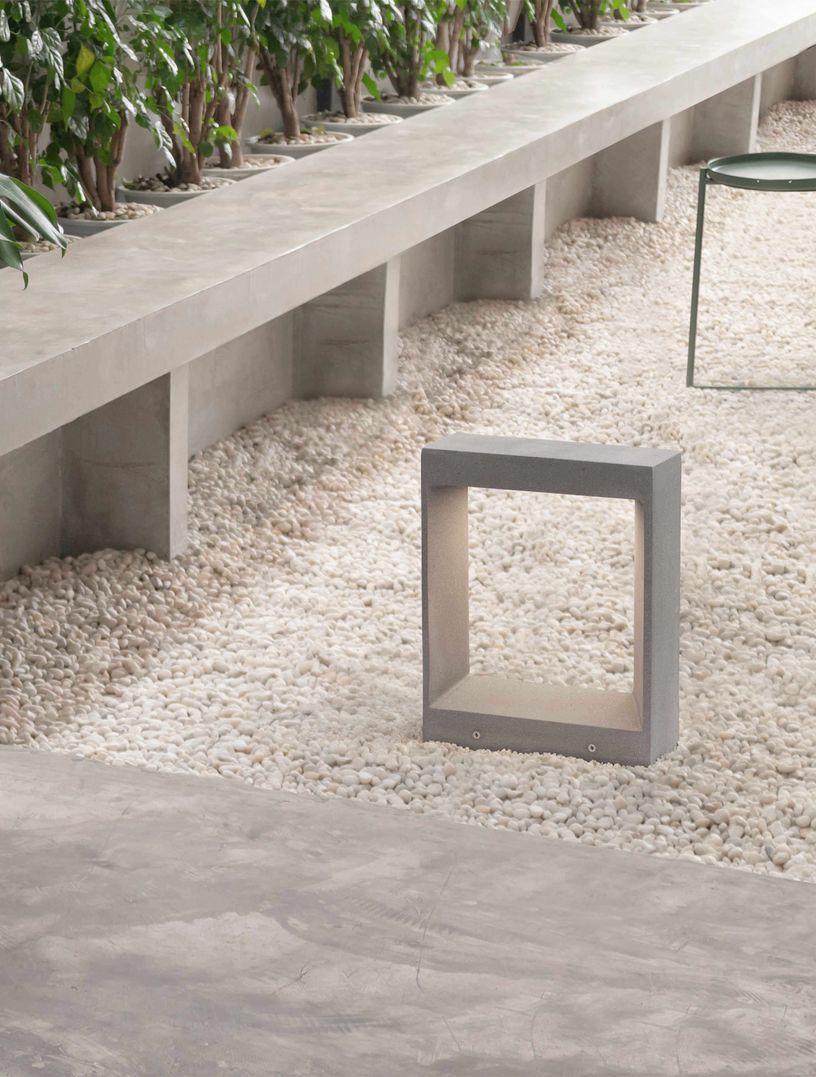 Nova Luce Grey Integrated LED Concrete Bollard Light | Wayfair.co.uk