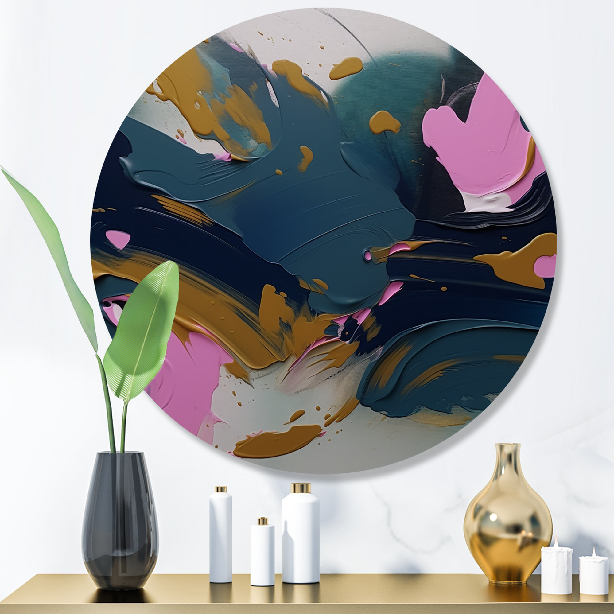 Ivy Bronx Devi Brushstroke Abstract Painting II - Abstract Collages ...