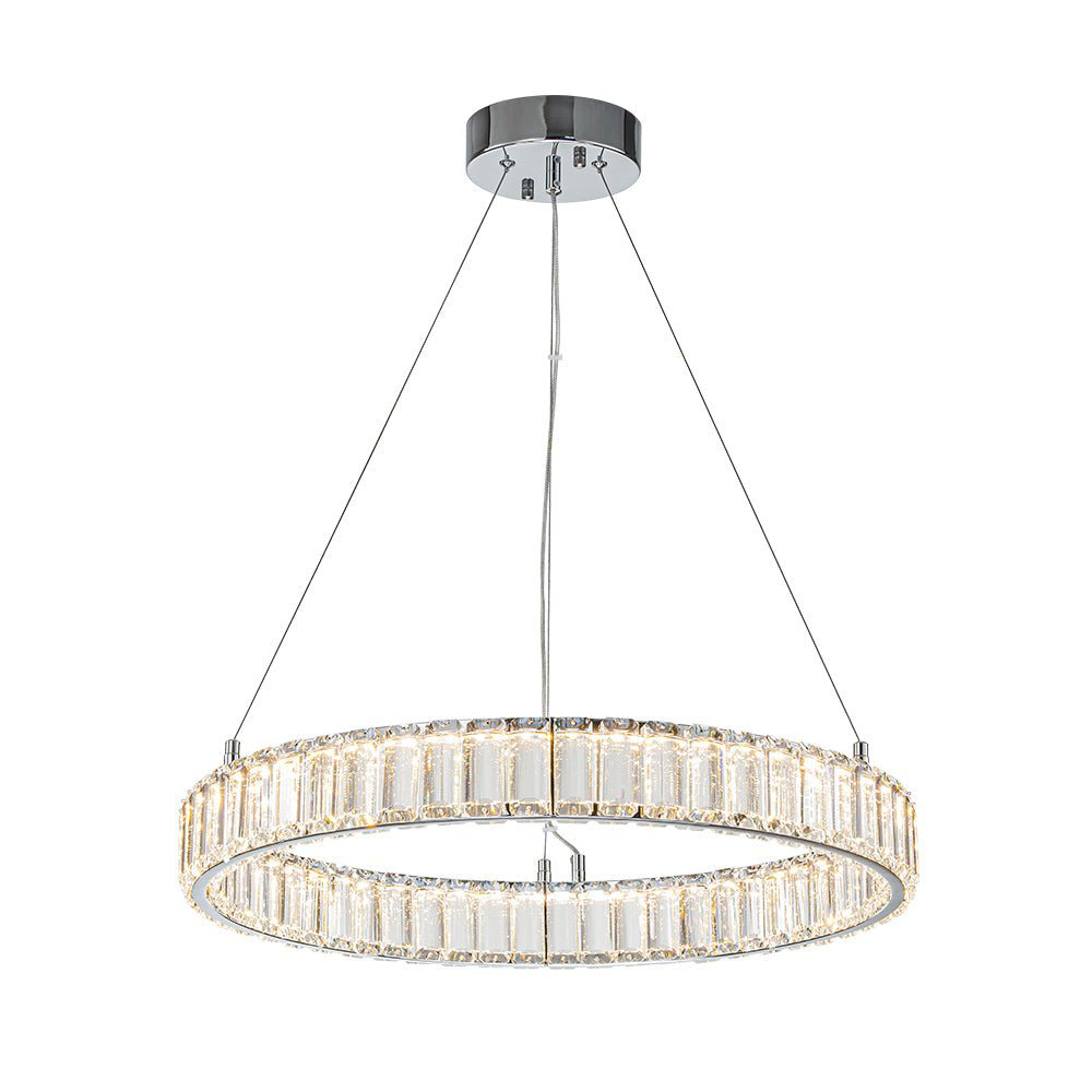 Mercer41 Fita Modern Circular Crystal Dimmable LED Chandelier | Wayfair