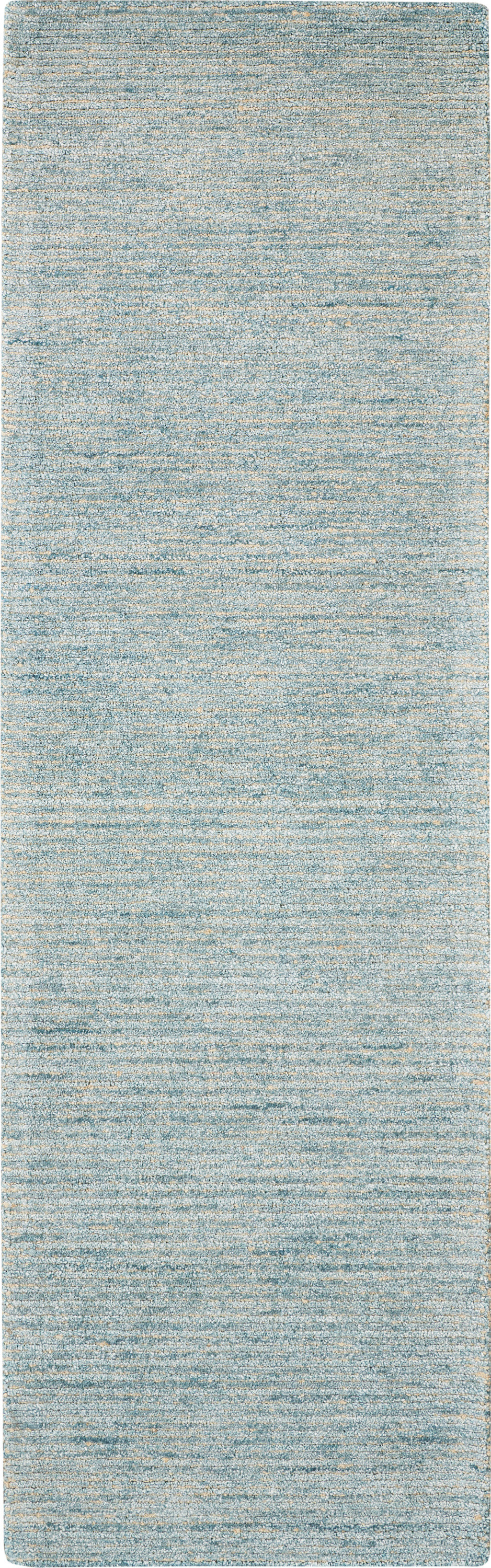 Latitude Run® Striped Handmade Tufted Jute/Sisal Area Rug in Blue | Wayfair