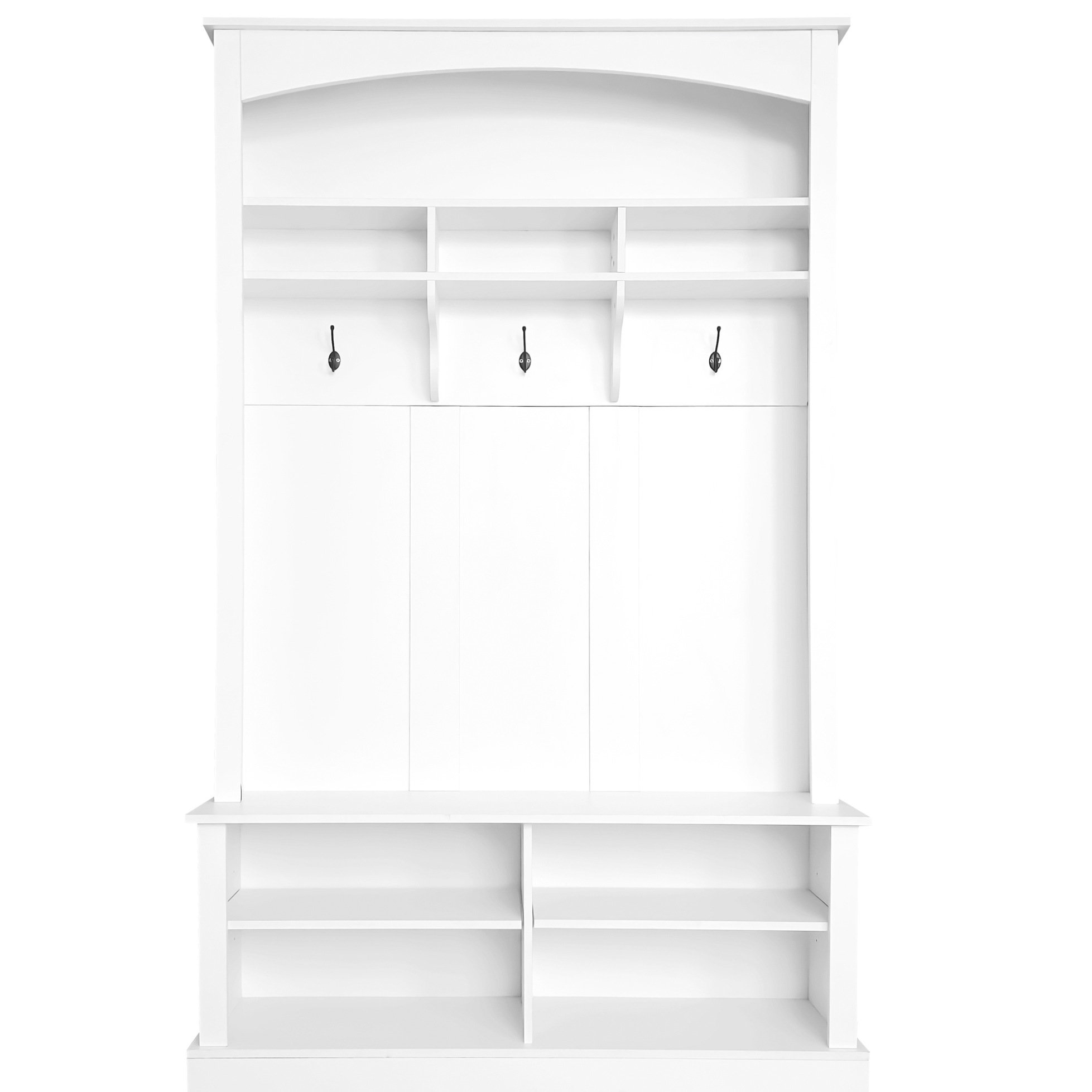 Latitude Run® Hallway Hall Tree With Bench And Shoe Space. 47.2'' Wide ...