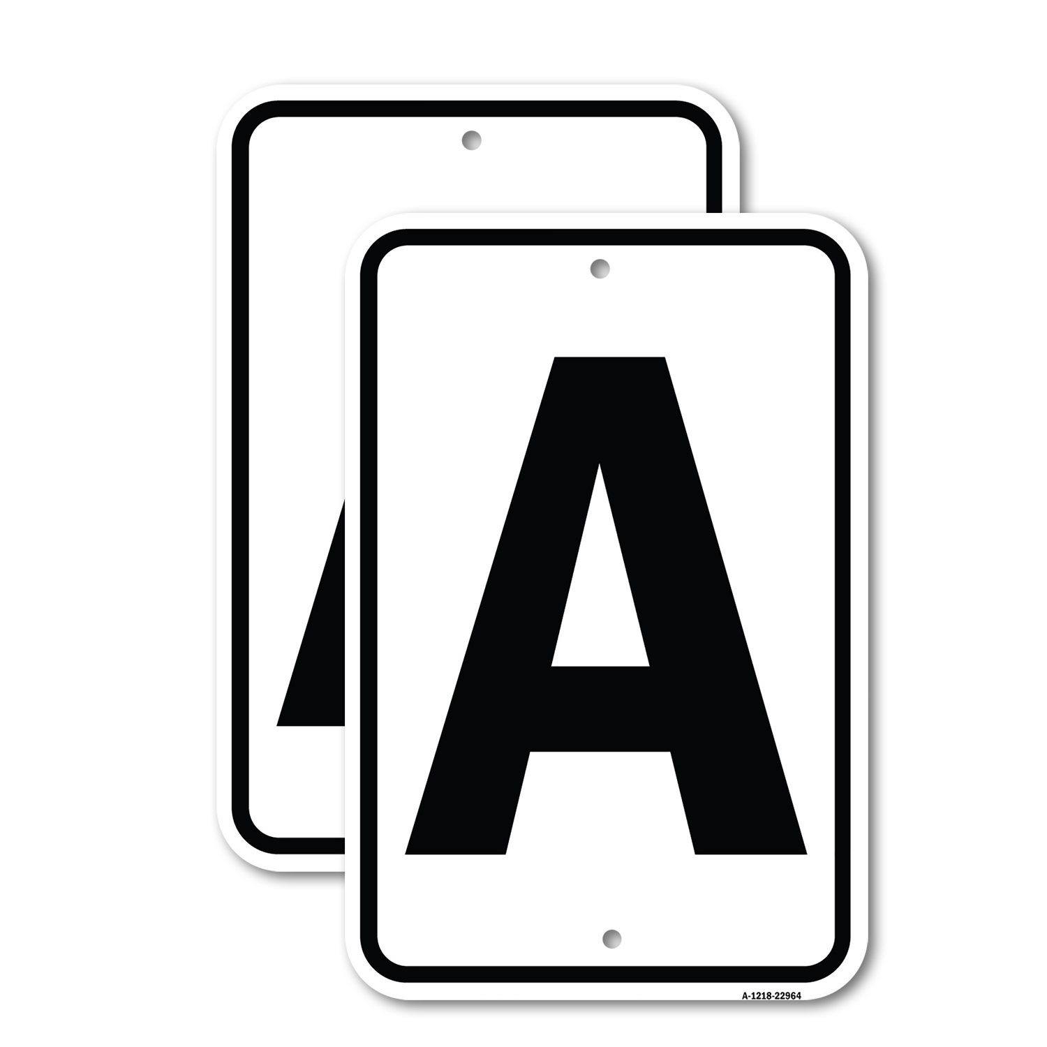 SignMission Sign with Letter a Aluminum Sign | Wayfair