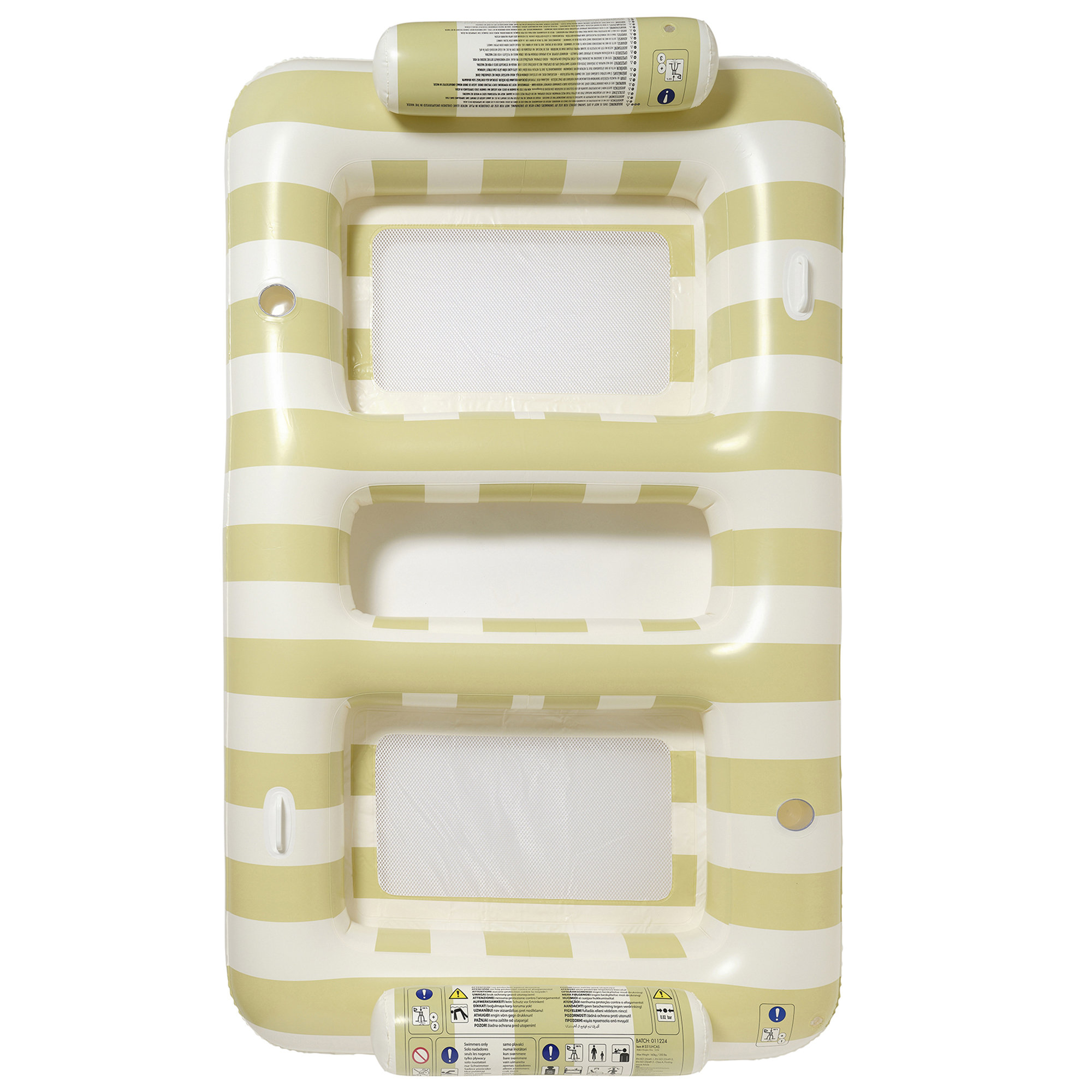 Sunnylife: Luxe Twin Hammock Float - Casa Sand Stripe - 2 Person Inflatable Pool & Water Lounger ...