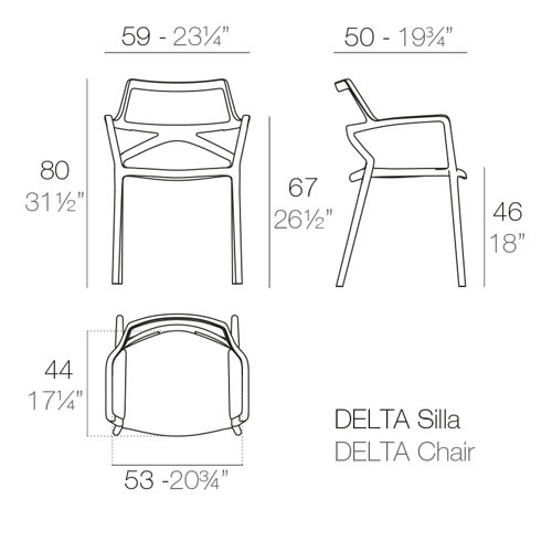 DELTA Chair (Indoor/Outdoor) & Reviews | AllModern