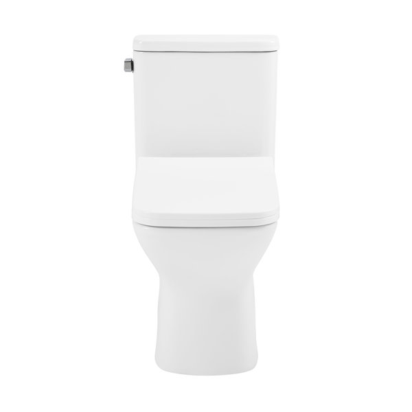 Swiss Madison Carre One-Piece Square Toilet Left Side Flush Handle ...
