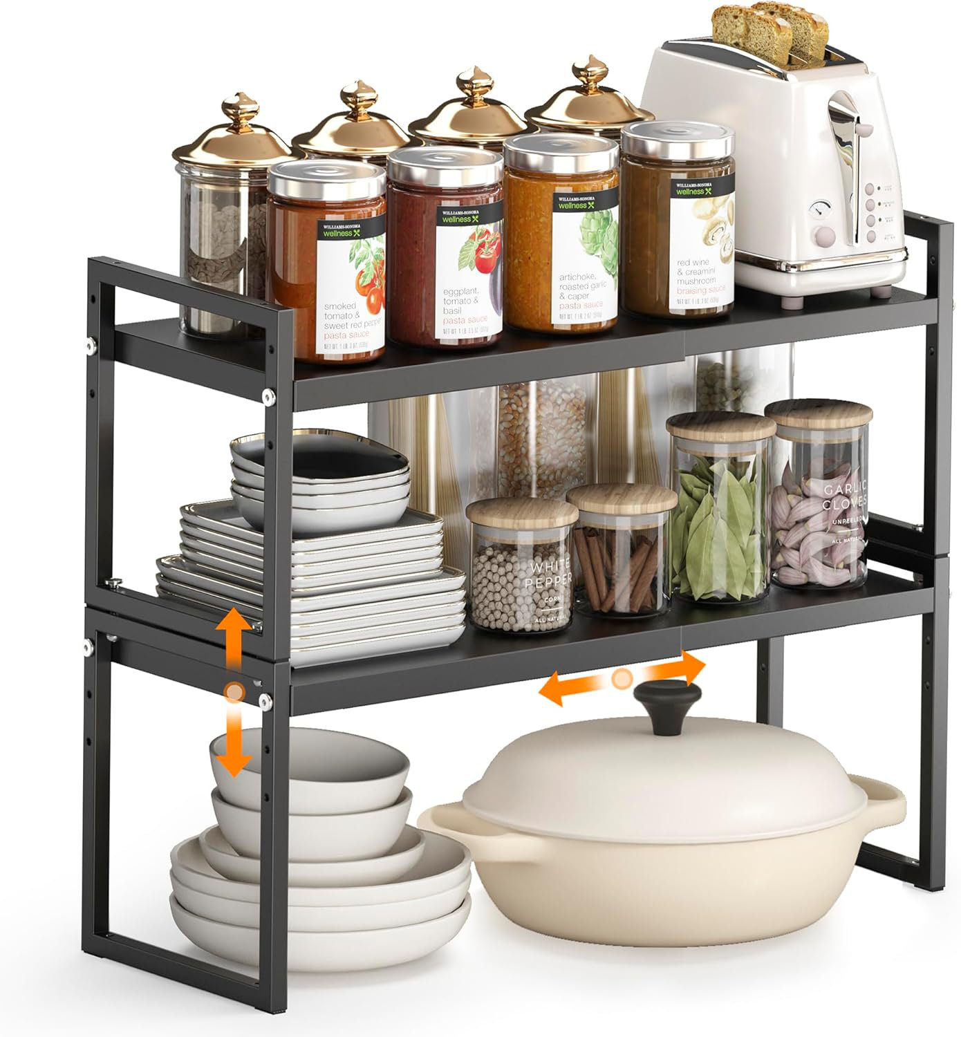 Mint Pantry® Expandable Kitchen Countertop Organizer | Wayfair