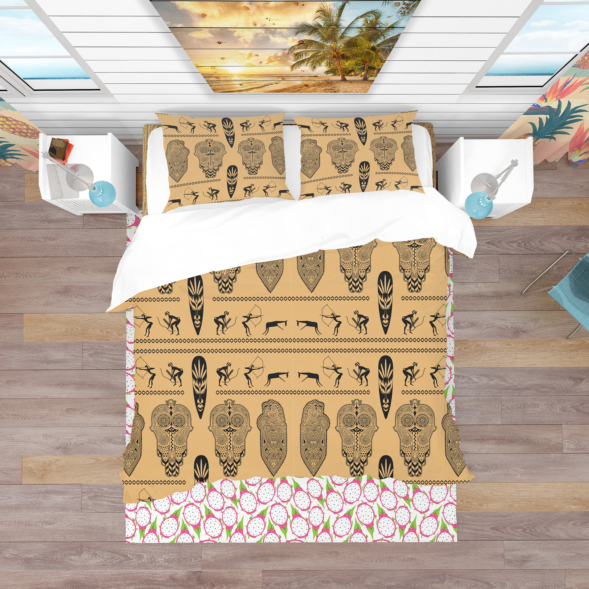 Design Art African Decorative Pattern - African Wildlife Duvet Cover ...