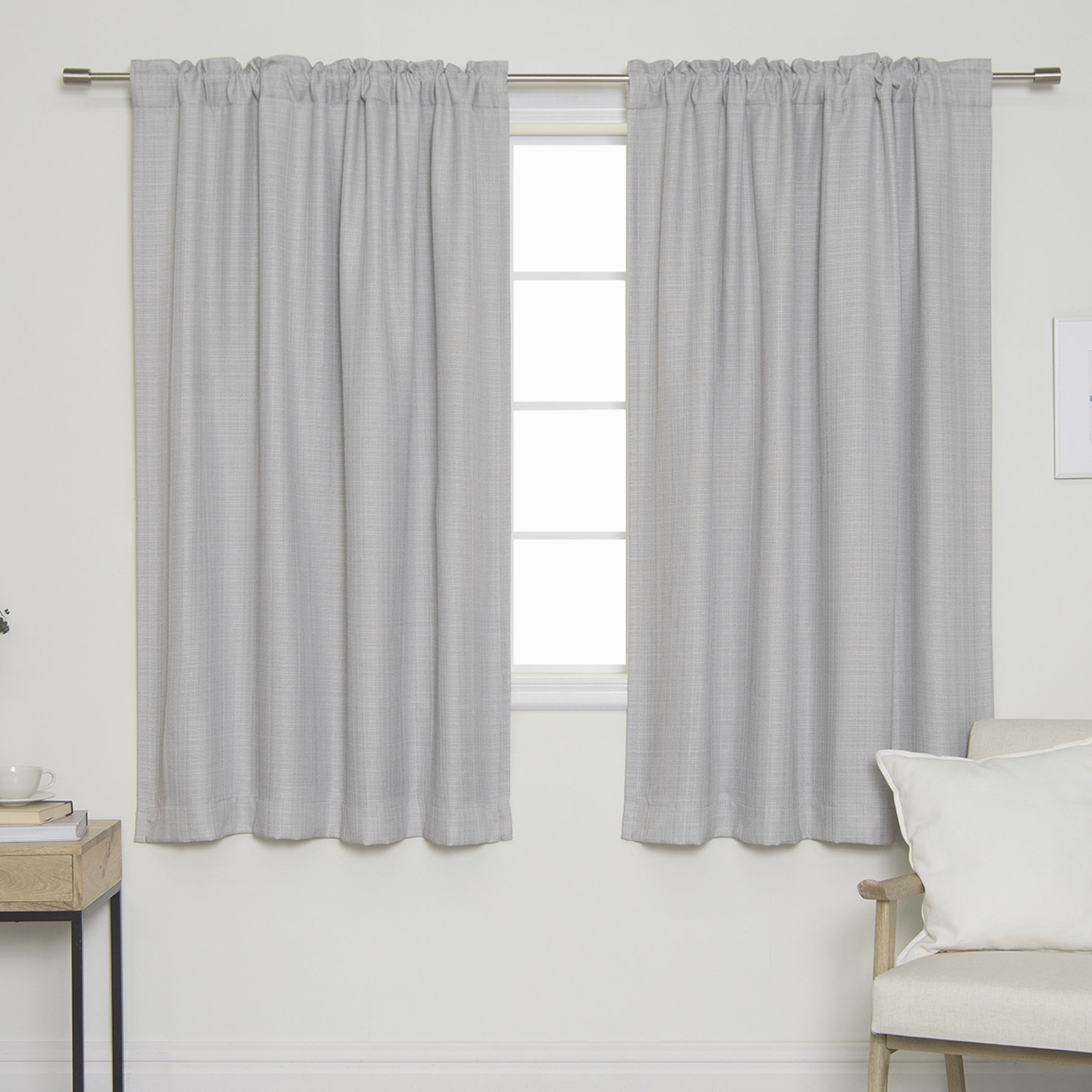 Three Posts™ Henslee Three Posts™ Solid Color Blackout Thermal Table ...