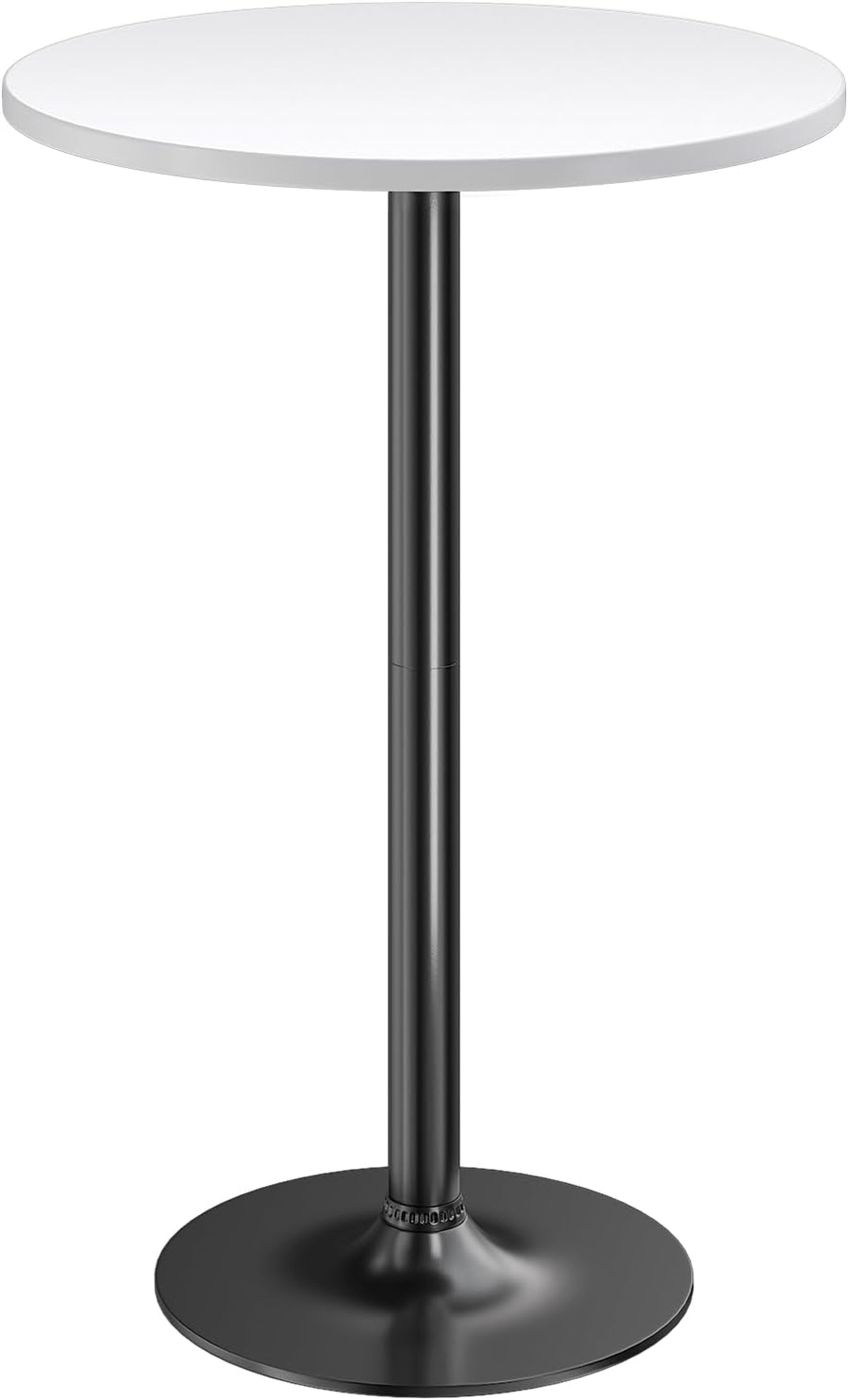 Wrought Studio Round Bar Height Cocktail Table Metal Base MDF Top ...