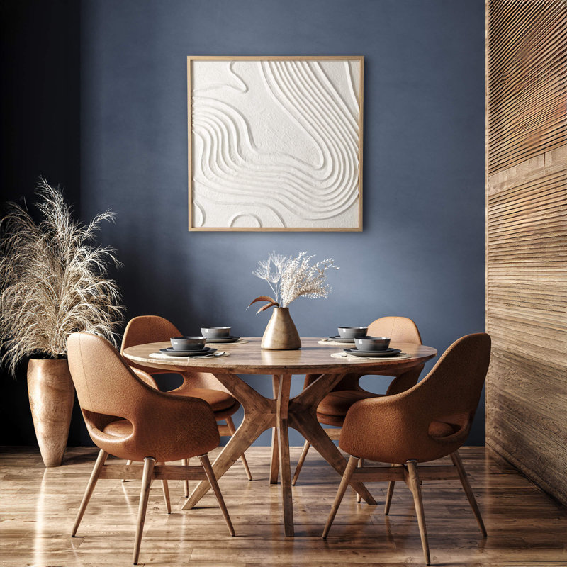 Ivy Bronx Plateau Lines Wall Decor 31.5"H; White | Wayfair