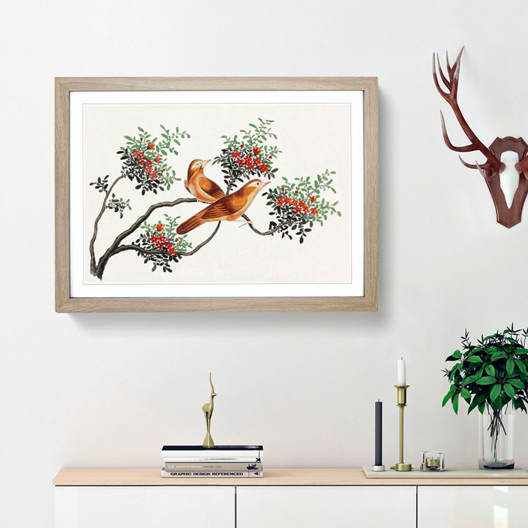 East Urban Home Birds of China - Picture Frame Painting Print | Wayfair ...