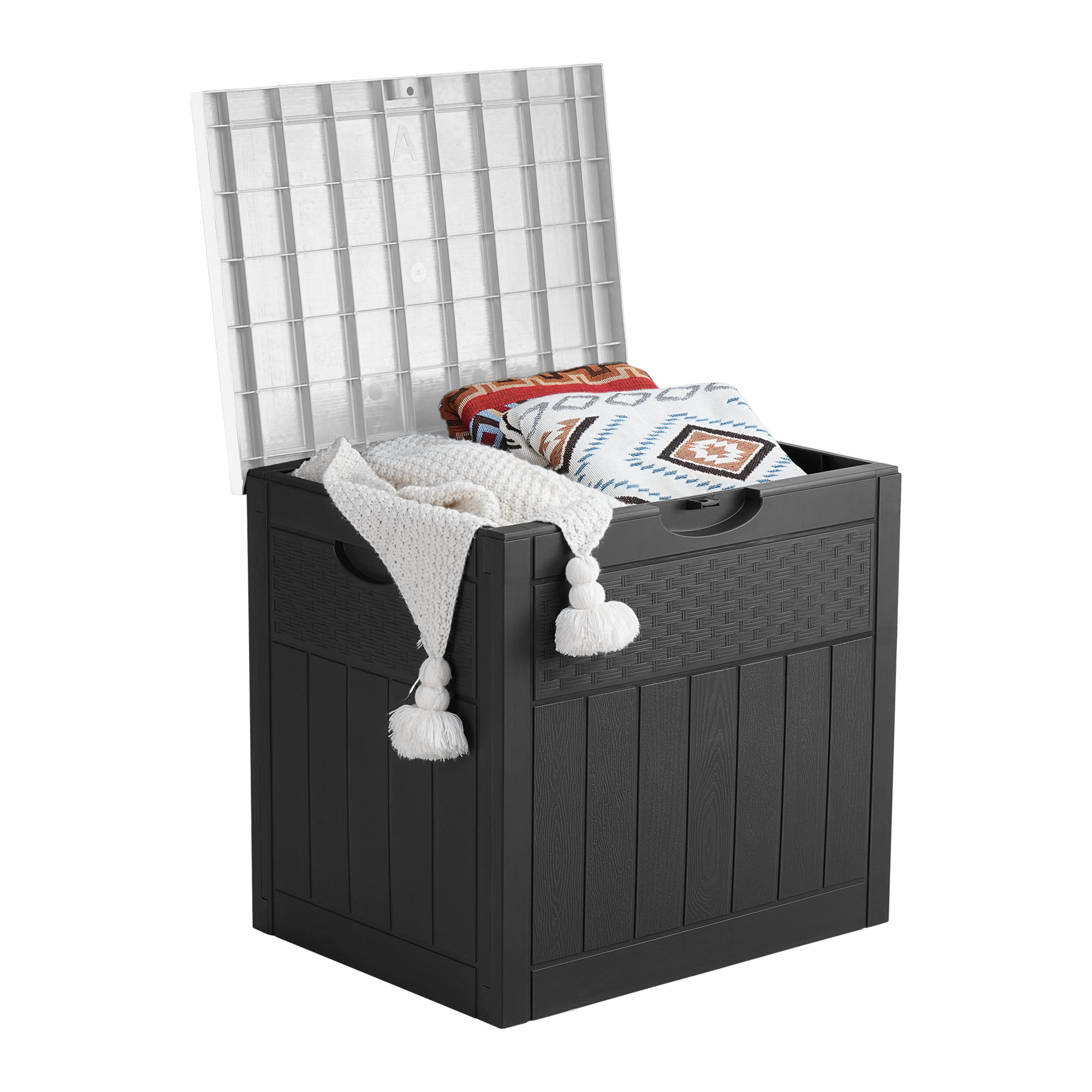 EHHLY 33 Gallon Water Resistant Lockable Outdoor Storage and Package ...