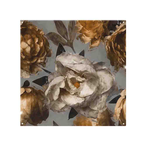 Ivy Bronx Golden White Flower Splash Back | Wayfair.co.uk