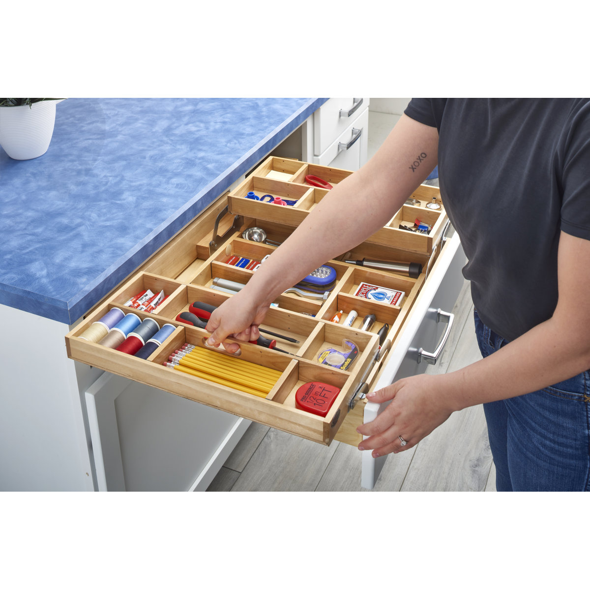 Rev-A-Shelf Wood Base Cabinet Replacement MAXX Drawer System W/ Soft ...