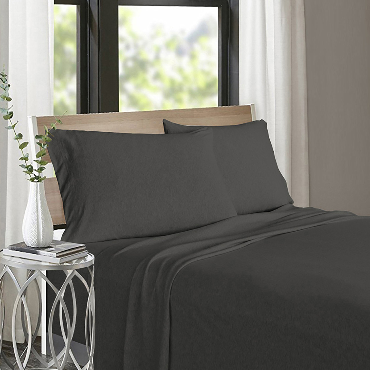 Royale Linens SoftTees Jersey Knit Cotton Blend Sheet Set & Reviews ...