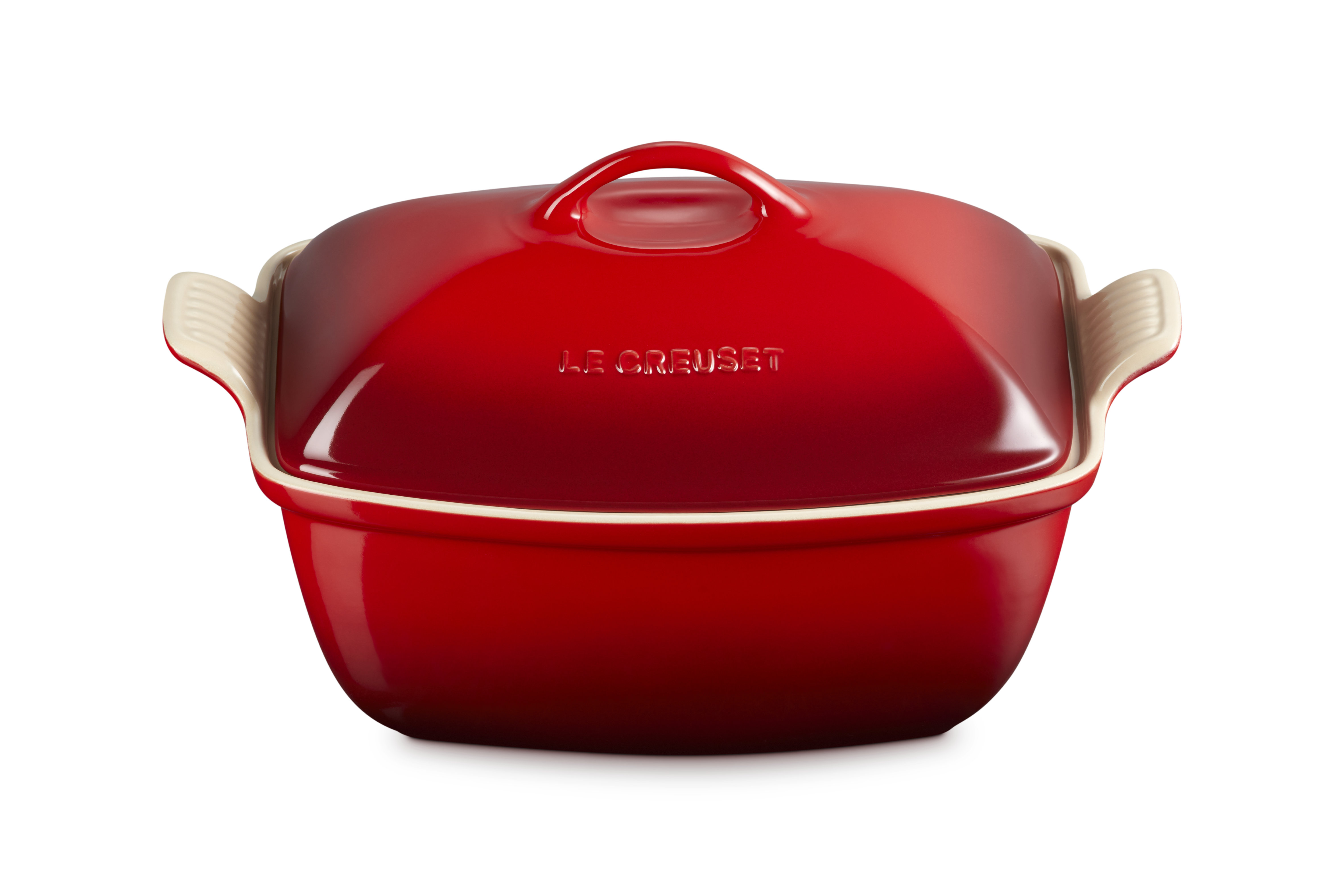 Le Creuset Heritage Stoneware 4.5 Qt Deep Baker with Lid & Reviews ...