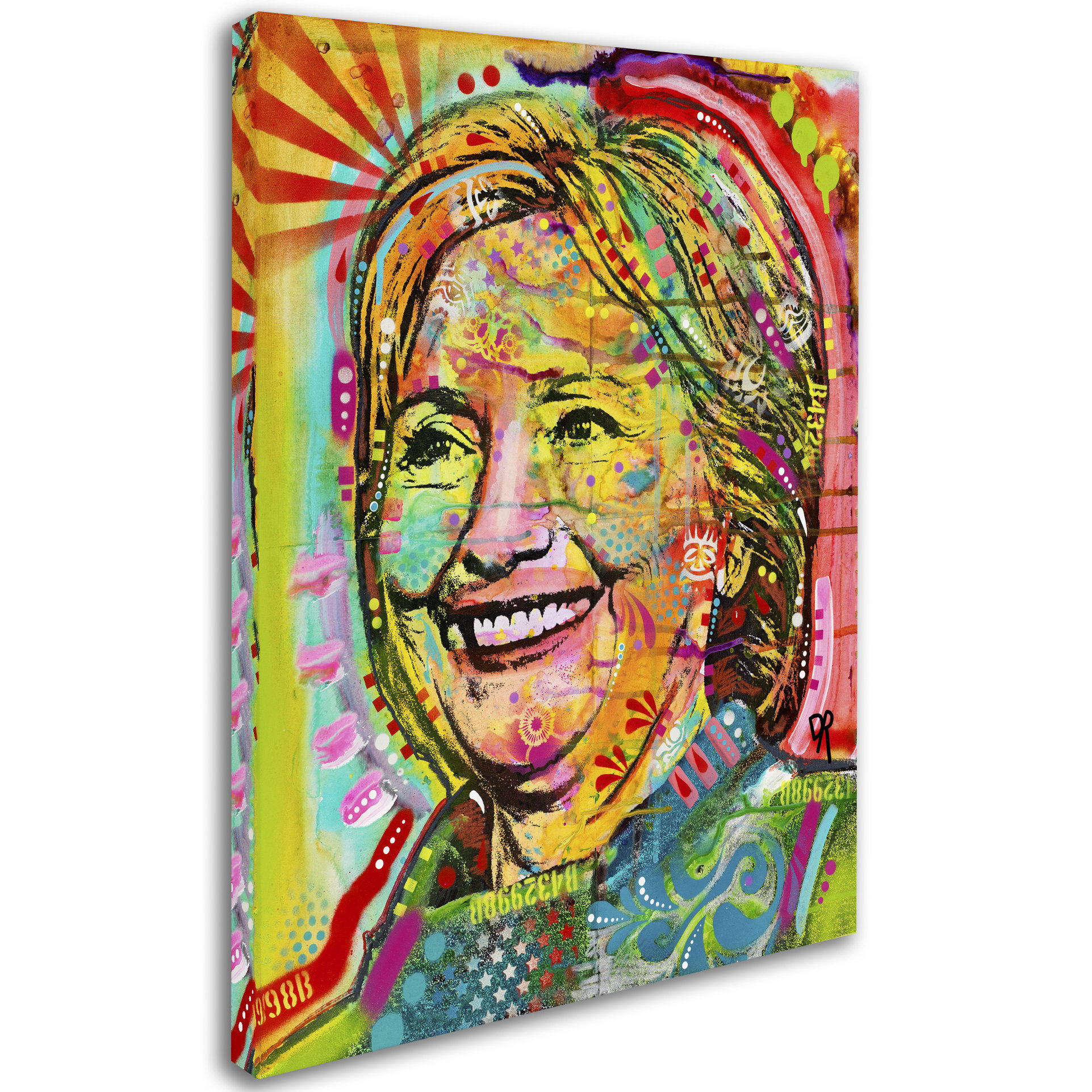 Trademark Fine Art 'Hillary' Graphic Art Print on Wrapped Canvas ...