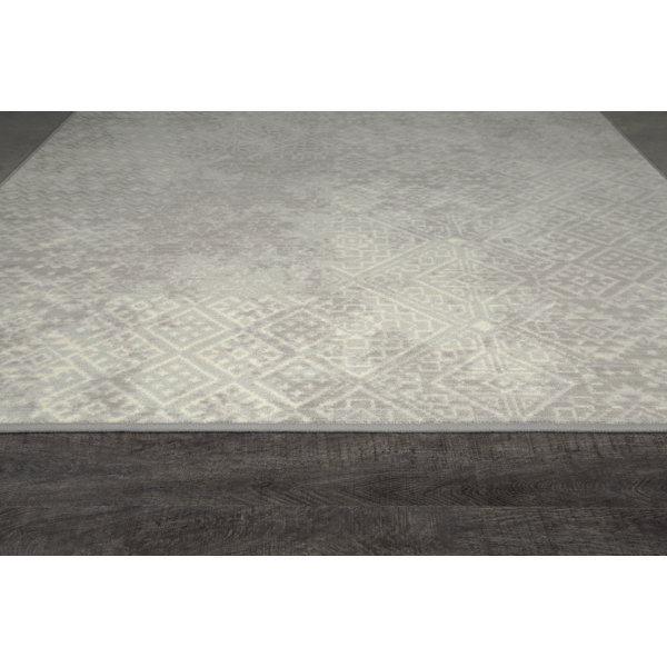 Milliken Drayton Smith Tavern Oyster Shell Geometric Moroccan Area Rug ...