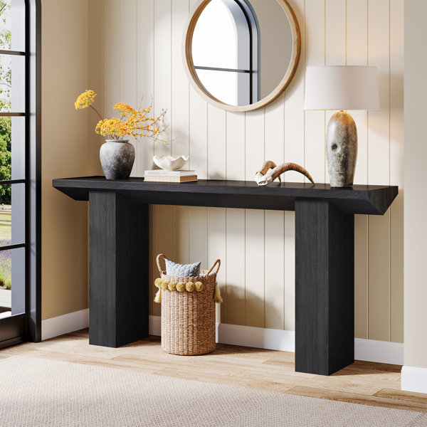 XDYZ 62.99" Extra Long Sofa Table Behind Couch, Modern Farmhouse Wood ...