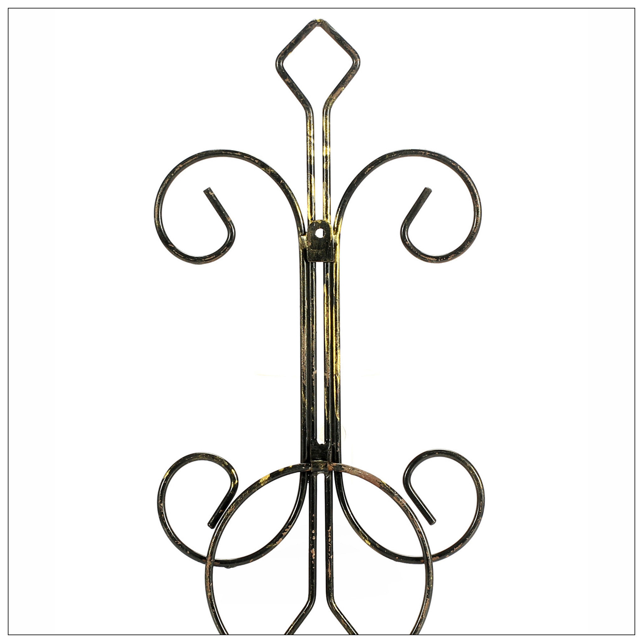 Fleur De Lis Living Single Pot / Cast Metal Crest Wall Planter ...