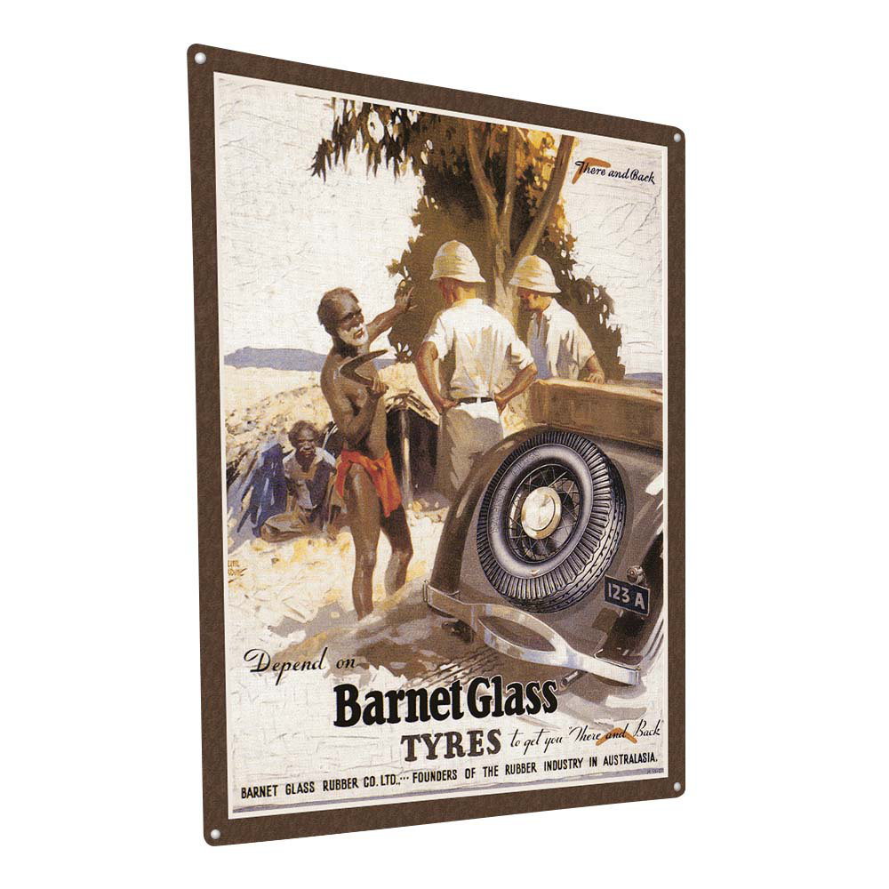 Trinx Vintage Barnet Glass Tyres On Metal Print | Wayfair