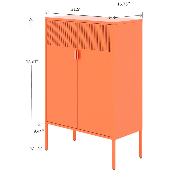Latitude Run® Laderick Metal Accent Cabinet | Wayfair