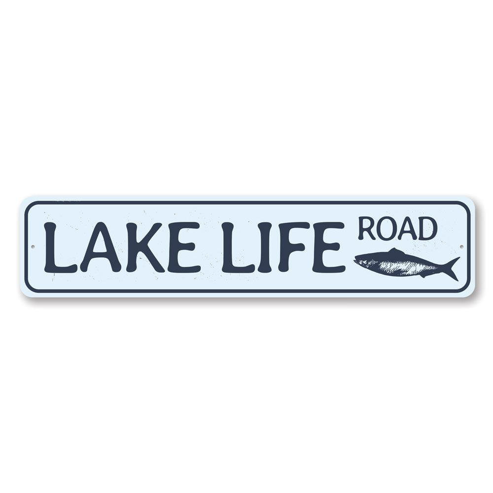 Lizton Sign Shop, Inc Lake Life Road Custom Aluminum Sign | Wayfair