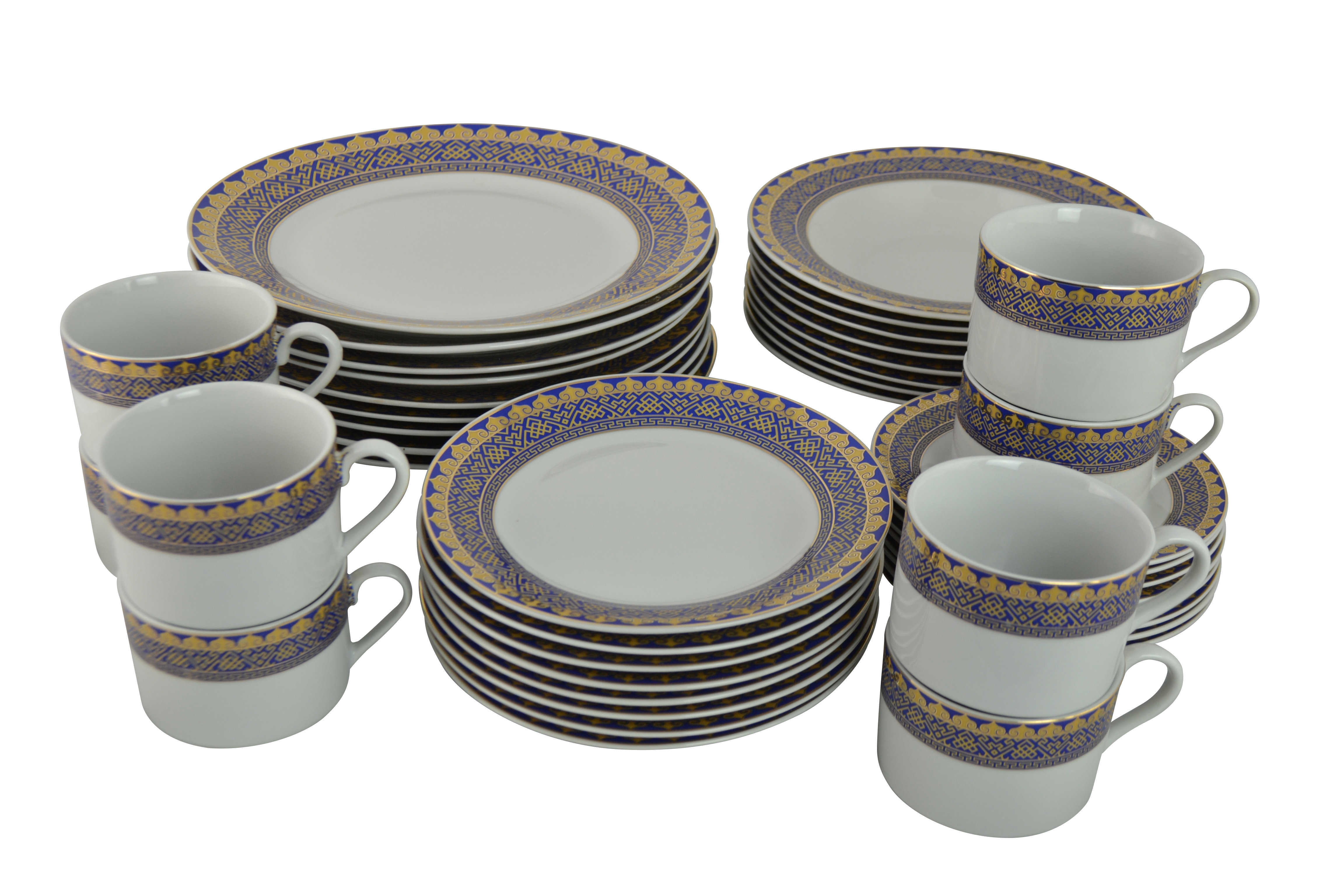 Three Star Im/Ex Inc. Porcelain China Dinnerware Set - Service for 8 ...