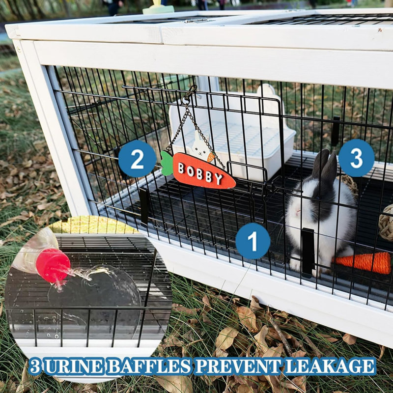 Tucker Murphy Pet™ Gerno Weather Resistant Rabbit Hutch | Wayfair