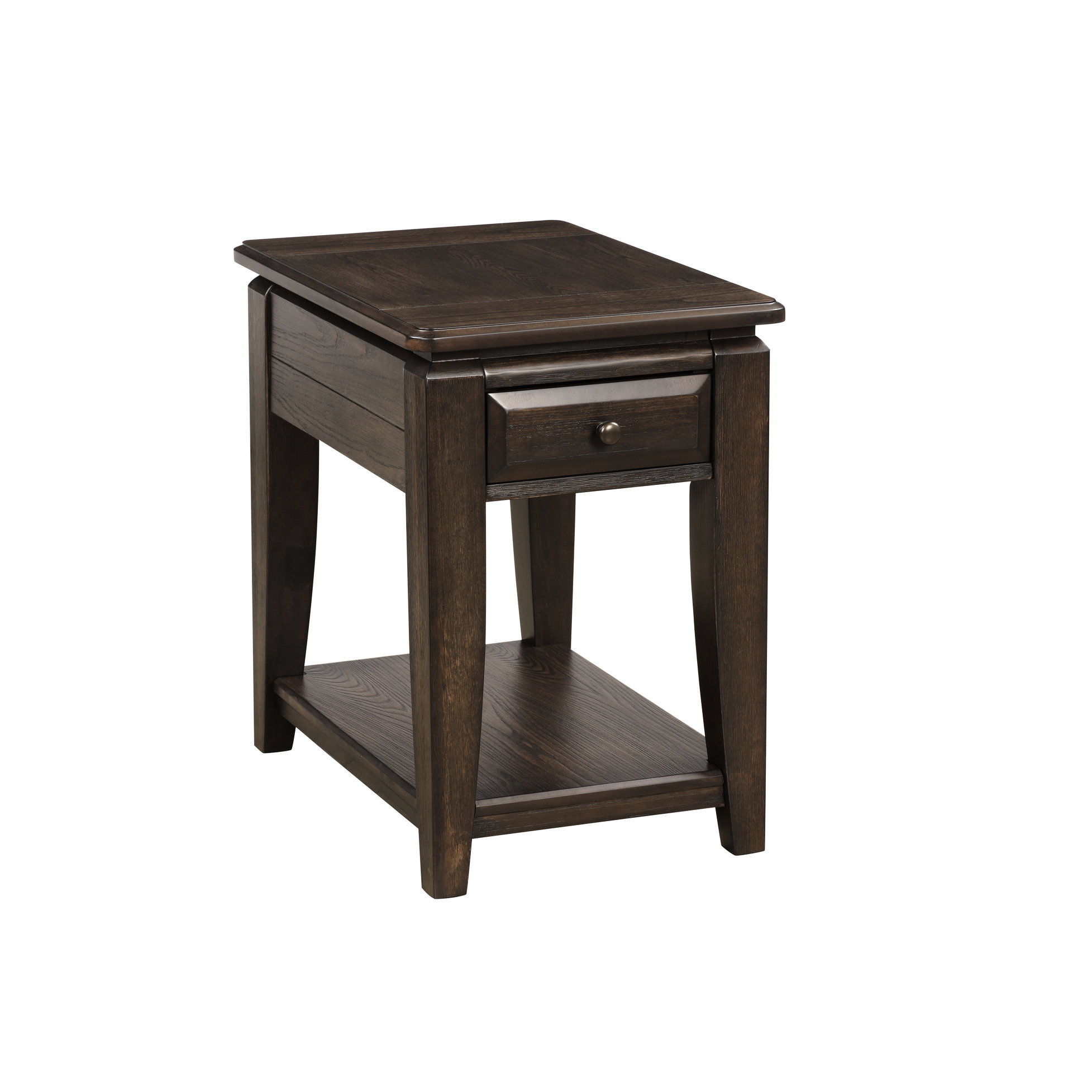 Alcott Hill® Chairside Table With Efficient Storage - Solid Wood + 26.6 ...