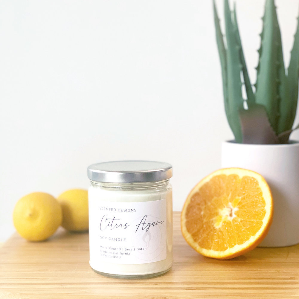 Scented Designs Candle Co. Citrus Agave Scented Jar Candle | Wayfair