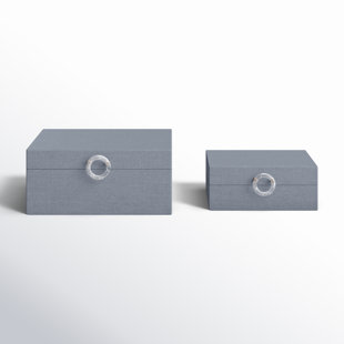 Blue Decorative Boxes You'll Love | Wayfair