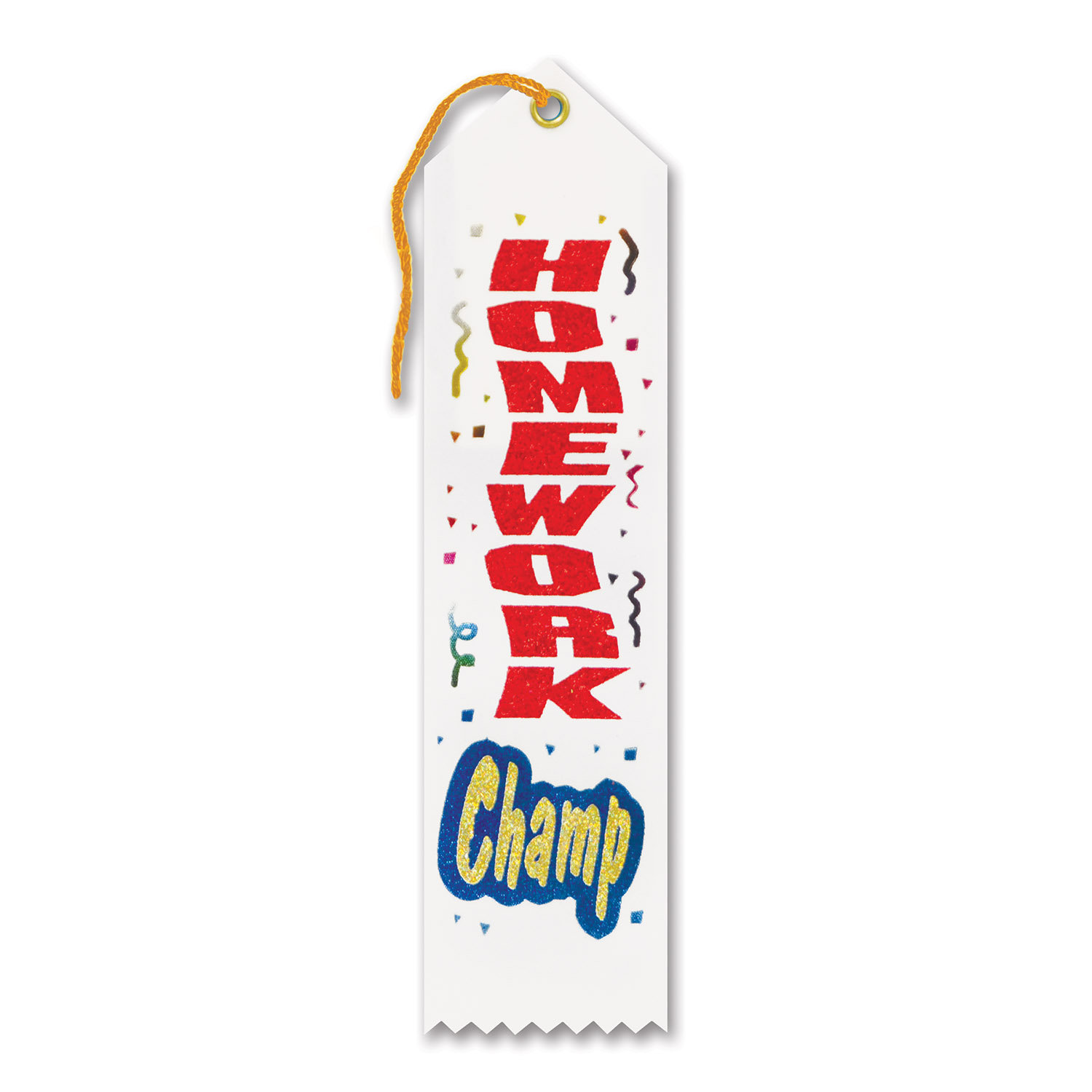 The Party Aisle™ Homework Champ Award Ribbon | Wayfair
