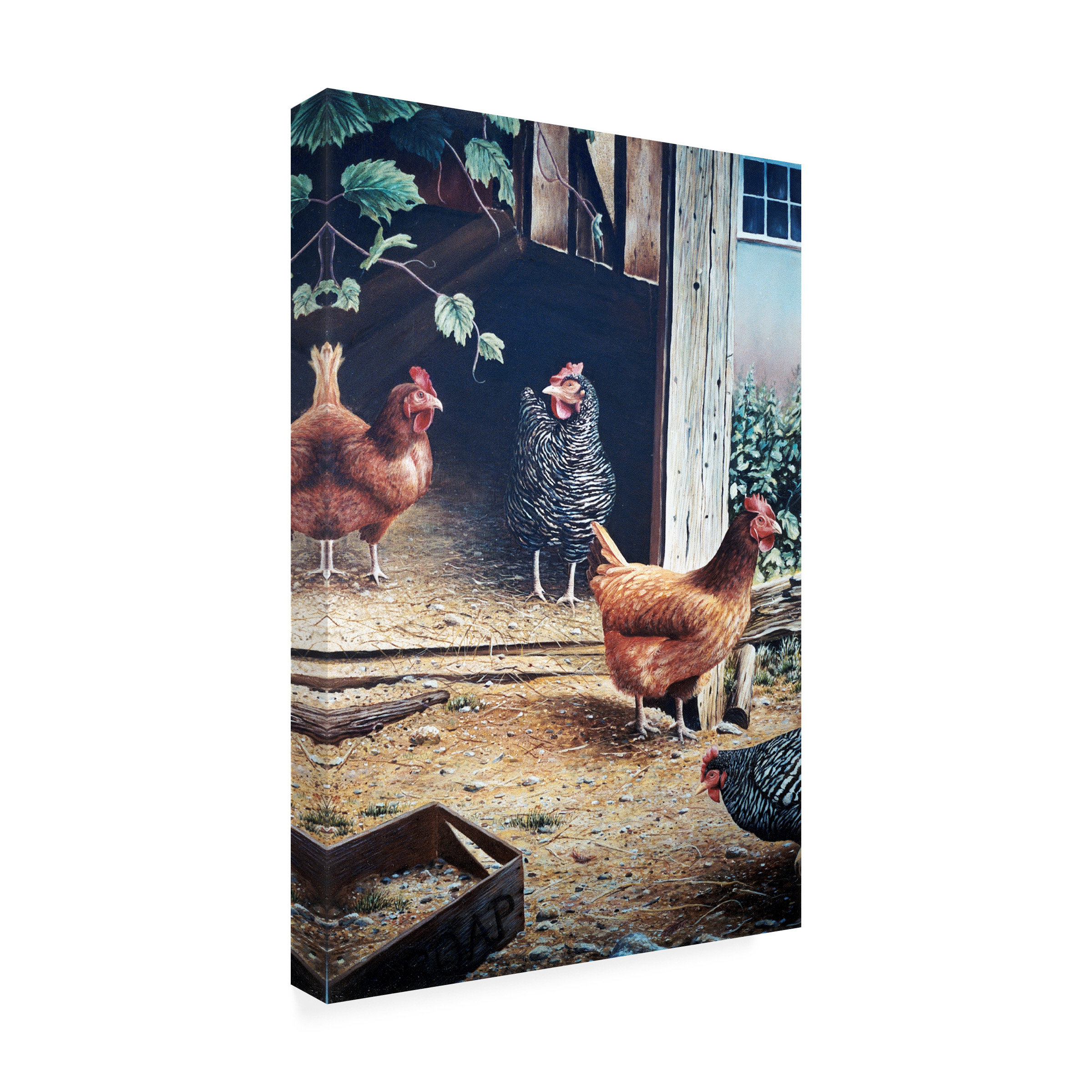 August Grove® Russells Chickens On Canvas by Kevin Dodds Canvas Art ...