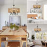Bayou Breeze Modern Farmhouse Chandelier Light Fixtures, 5-Lights Large ...
